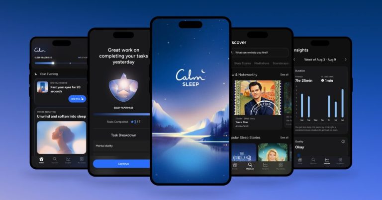 Calm launches a new app for sleep support - DH Arab